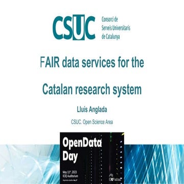 FAIR data services for the Catalan research system | PPTX