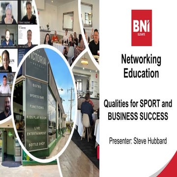 Victory belongs to the most tenacious - BNI Presentation | PDF