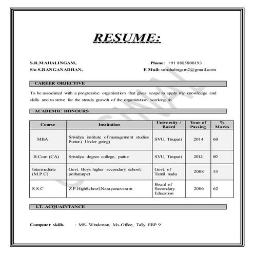 MAHA RESUME | DOCX