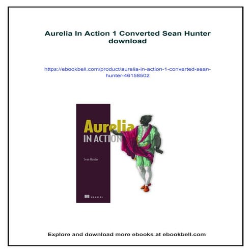 Aurelia In Action 1 Converted Sean Hunter | PDF