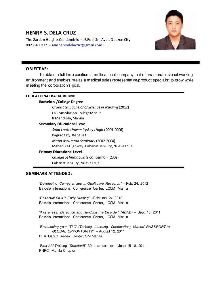 Resume- HENRY