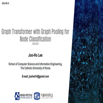 Graph Transformer With Graph Pooling For Node Classification Ijcai 2023 Pptx