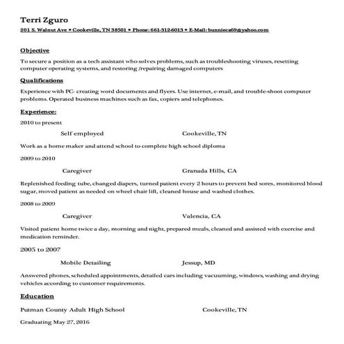 Job Resume | RTF