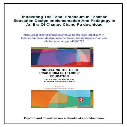 Innovating The Tesol Practicum In Teacher Education Design ...