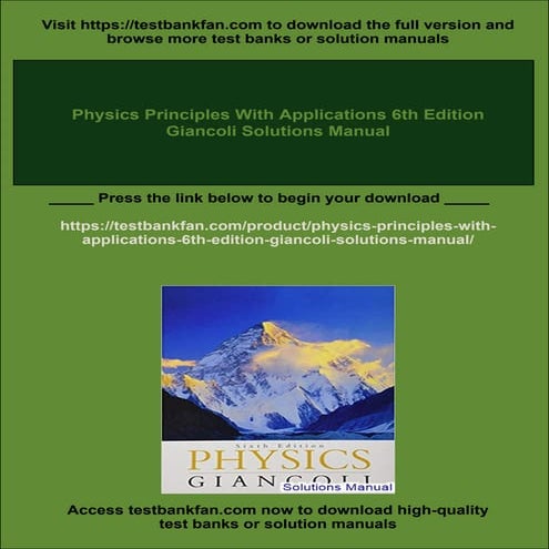 Physics Principles With Applications 6th Edition Giancoli Solutions ...