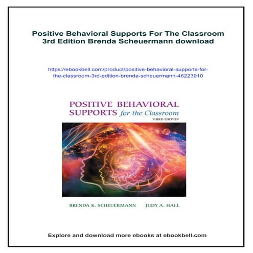 Positive Behavioral Supports For The Classroom 3rd Edition Brenda Scheuermann | PDF