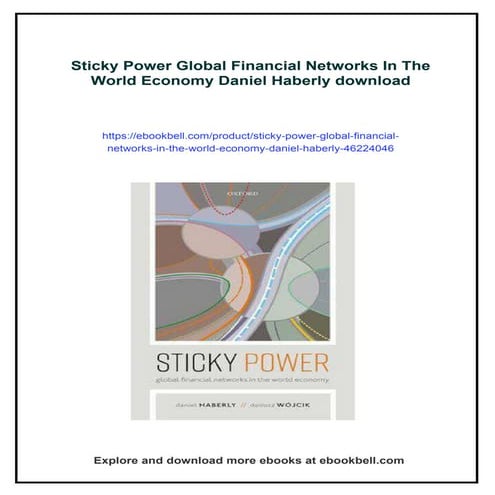 Sticky Power Global Financial Networks In The World Economy Daniel ...