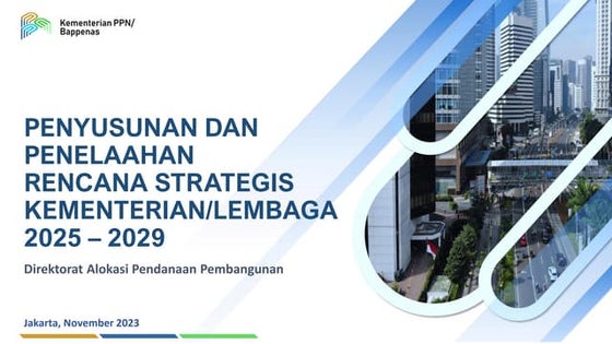 Timeline Penyusunan Renstra K/L 2025-2029 | PPTX