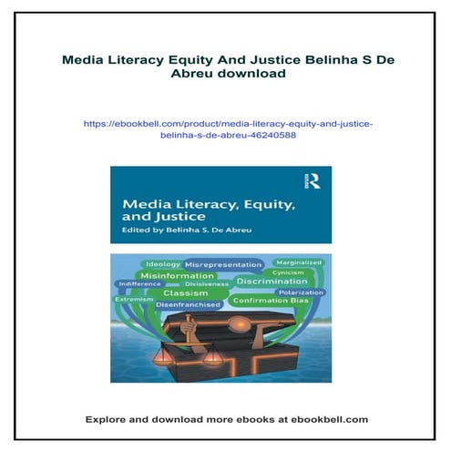 Media Literacy Equity And Justice Belinha S De Abreu | PDF