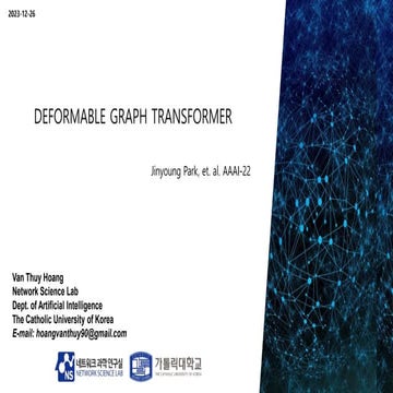 Deformable Graph Transformer Pptx