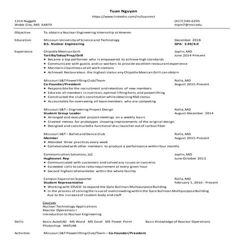 CAREER FAIR RESUME | DOCX