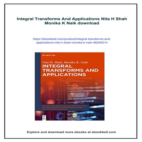 Integral Transforms And Applications Nita H Shah Monika K Naik | PDF