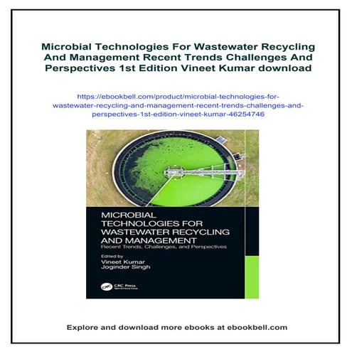 Microbial Technologies For Wastewater Recycling And Management Recent ...