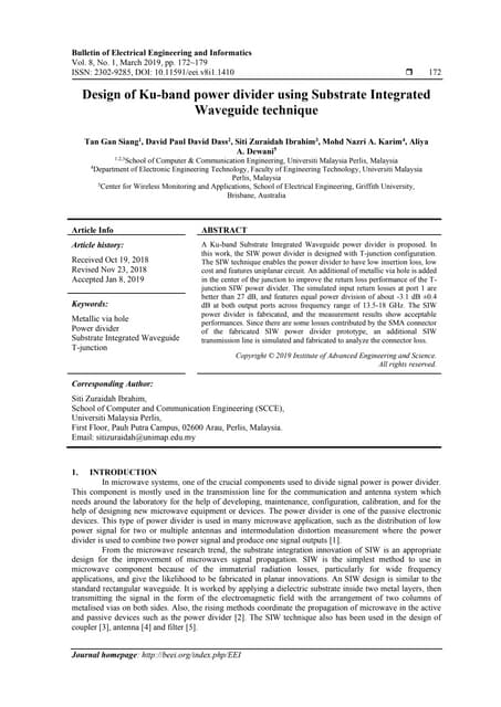 Miniaturized Cavity Backed Substrate Integrated Waveguide Antenna for Ku-Band Application | PDF