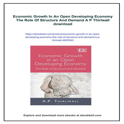 Economic Growth In An Open Developing Economy The Role Of Structure And Demand A P Thirlwall | PDF