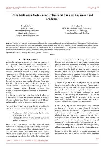 Multimedia approach | PDF | Education