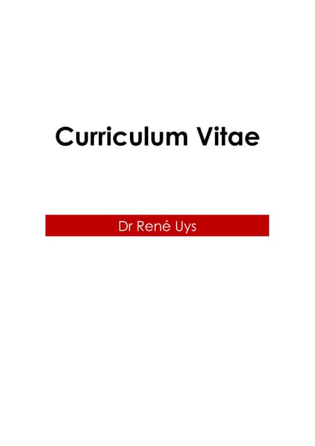 Daniel Robinson CV | PDF