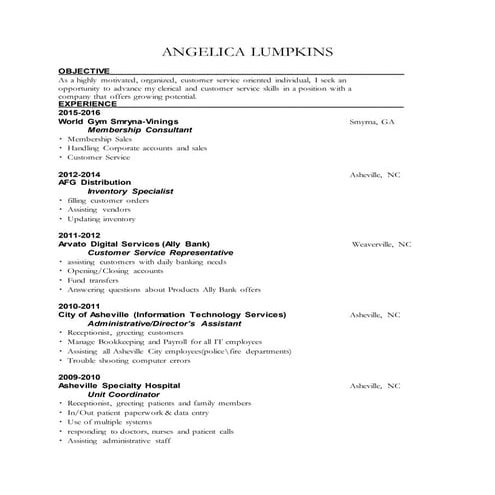 Alisa Collins-Weisse resume | DOCX