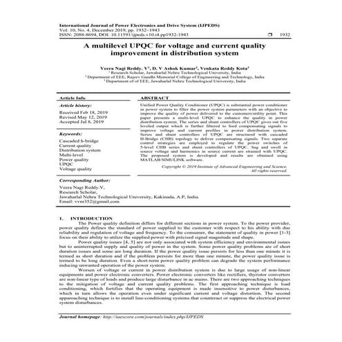 A multilevel UPQC for voltage and current quality improvement in ...