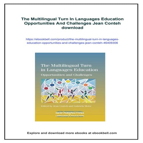 The Multilingual Turn In Languages Education Opportunities And ...
