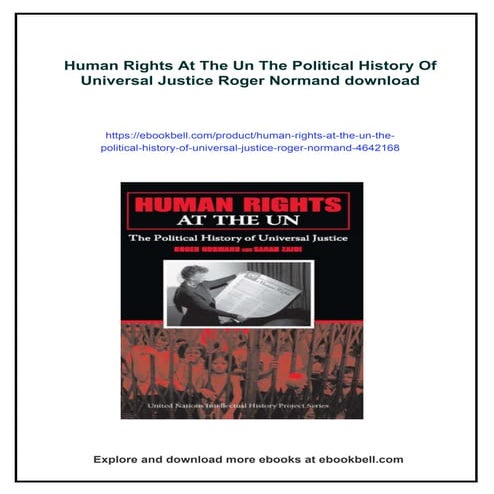 Human Rights At The Un The Political History Of Universal Justice Roger ...