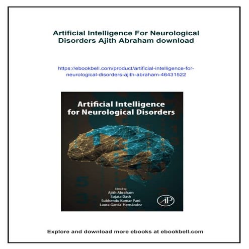 Artificial Intelligence For Neurological Disorders Ajith Abraham | PDF