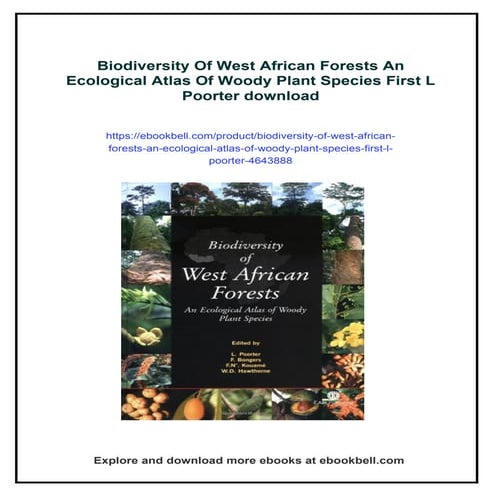 Biodiversity Of West African Forests An Ecological Atlas Of Woody Plant ...