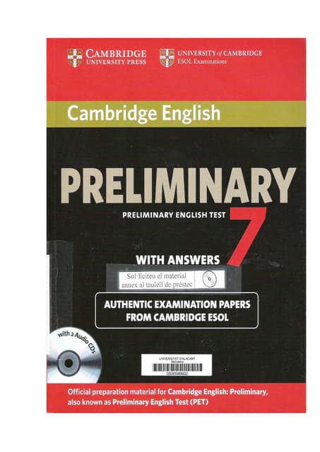 Pet (Preliminary English Test) | PPS