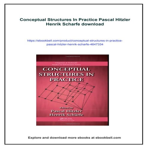 Conceptual Structures In Practice Pascal Hitzler Henrik Scharfe | PDF