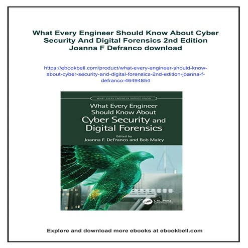 What Every Engineer Should Know About Cyber Security And Digital Forensics 2nd Edition Joanna F ...