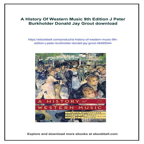 A History Of Western Music 9th Edition J Peter Burkholder Donald Jay ...