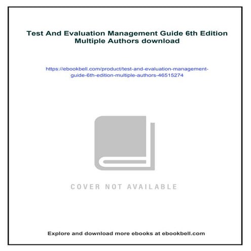 Test And Evaluation Management Guide 6th Edition Multiple Authors | PDF