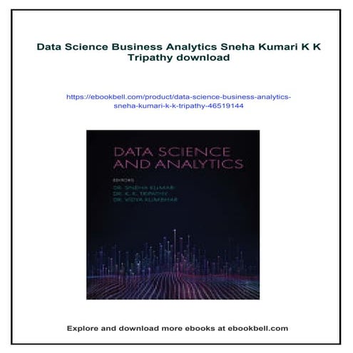 Data Science Business Analytics Sneha Kumari K K Tripathy | PDF