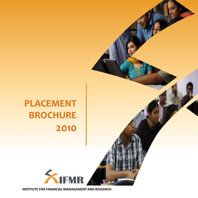 IFMR Placement Brochure 2010 | PDF