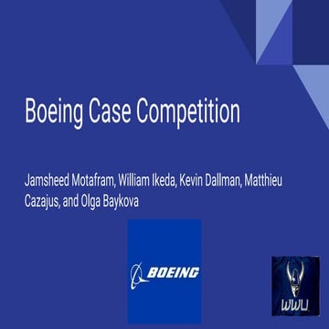 Boeing Presentation | PDF | Logistics | Business