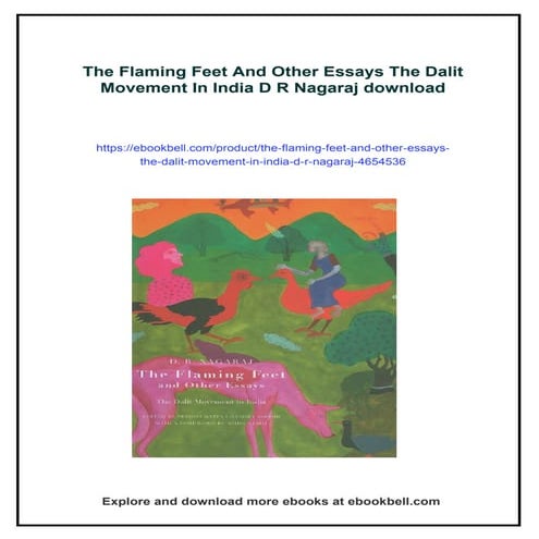 The Flaming Feet And Other Essays The Dalit Movement In India D R Nagaraj | PDF