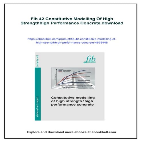 Fib 42 Constitutive Modelling Of High Strengthhigh Performance Concrete ...