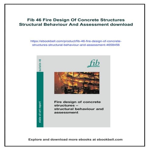 Fib 46 Fire Design Of Concrete Structures Structural Behaviour And ...