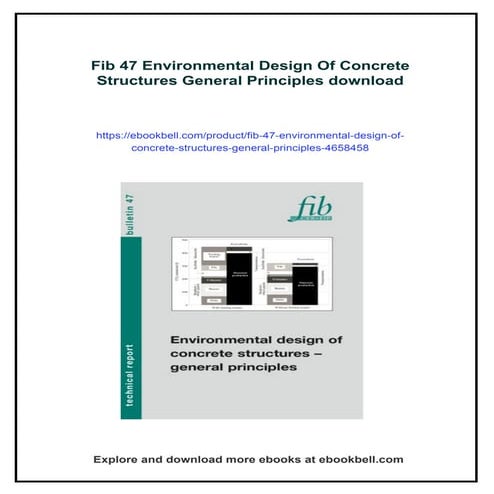 Fib 47 Environmental Design Of Concrete Structures General Principles | PDF
