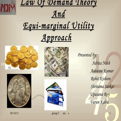 23331465 law-of-demand-and-equi-marginal-utility | PPT