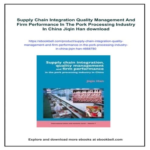 Supply Chain Integration Quality Management And Firm Performance In The ...