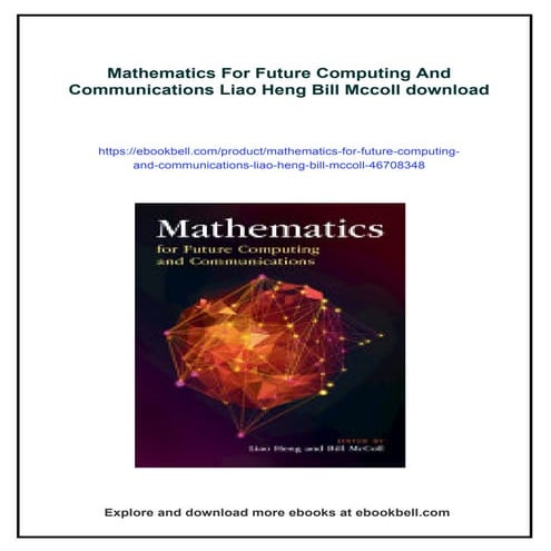 Mathematics For Future Computing And Communications Liao Heng Bill ...