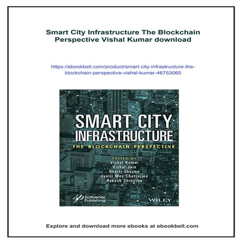 Smart City Infrastructure The Blockchain Perspective Vishal Kumar | PDF