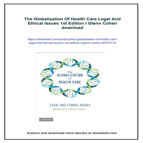 The Globalization Of Health Care Legal And Ethical Issues 1st Edition I ...