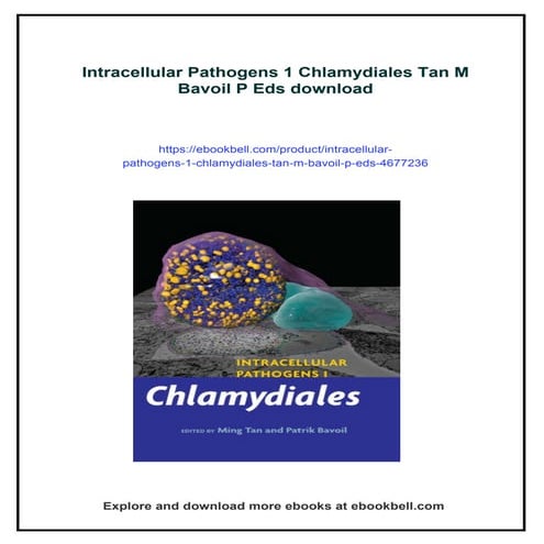 Intracellular Pathogens 1 Chlamydiales Tan M Bavoil P Eds | PDF