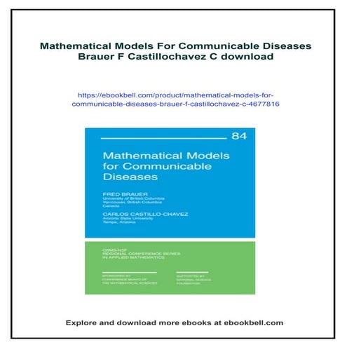 Mathematical Models For Communicable Diseases Brauer F Castillochavez C ...