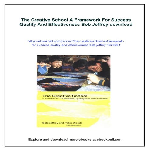 The Creative School A Framework For Success Quality And Effectiveness ...