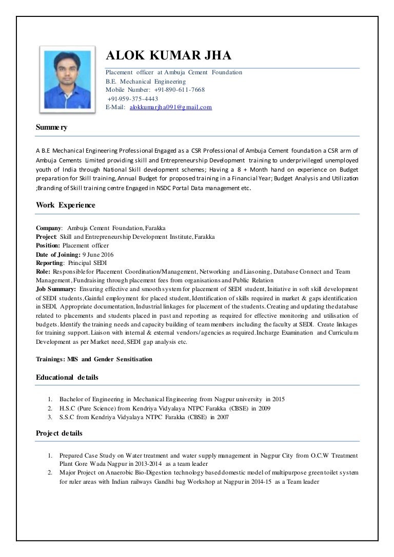 ALOK KUMAR JHA CV.DOX ALOK KUMAR JHA CV.DOX