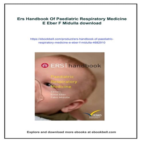 Ers Handbook Of Paediatric Respiratory Medicine E Eber F Midulla | PDF