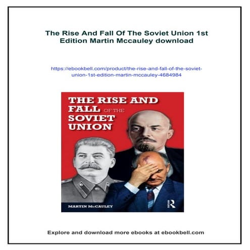 The Rise And Fall Of The Soviet Union 1st Edition Martin Mccauley | PDF